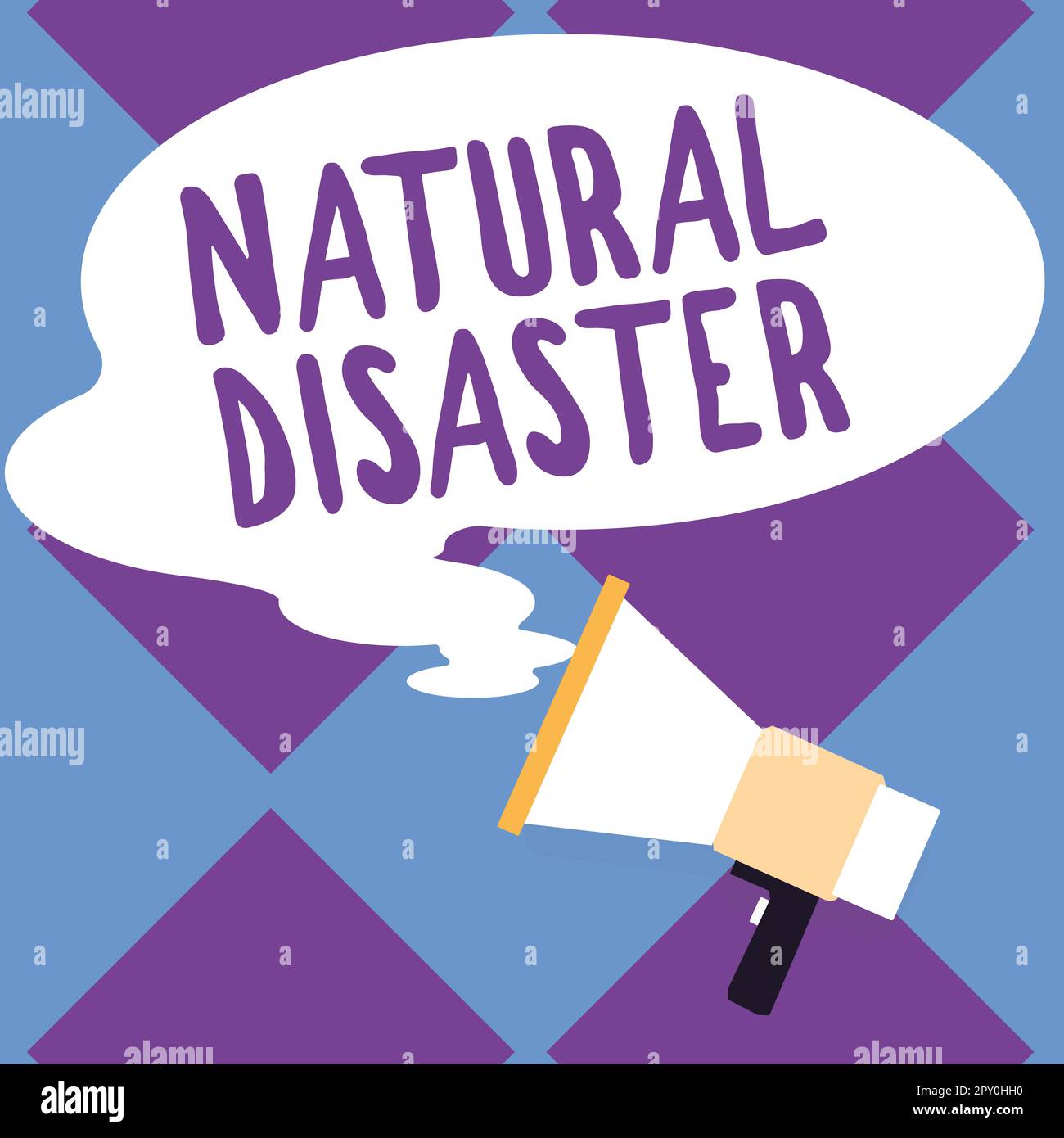 Text caption presenting Natural Disaster, Business approach occurring ...