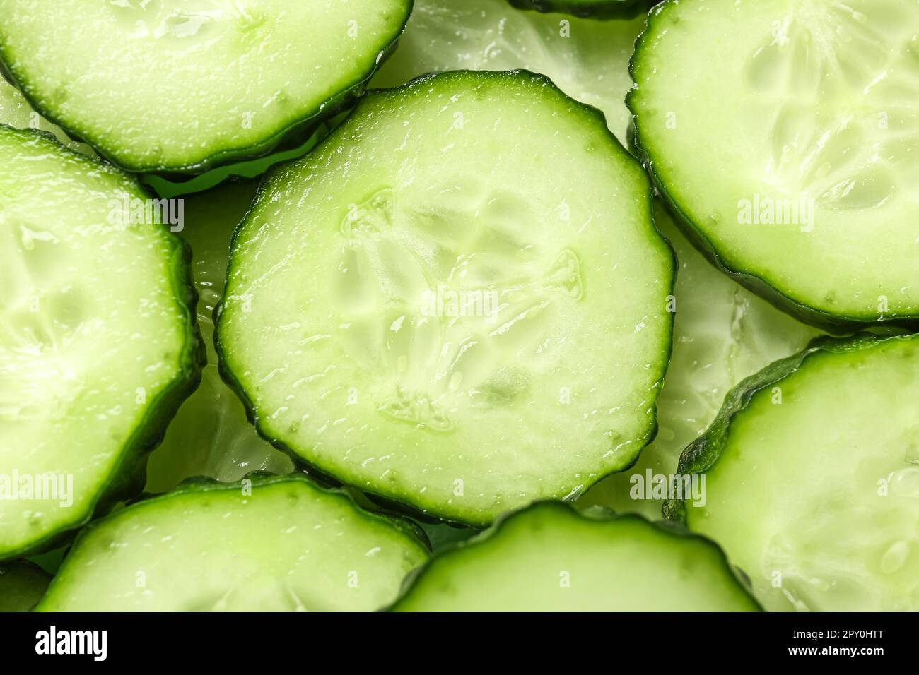 Texture of sliced cucumber as background Stock Photo - Alamy