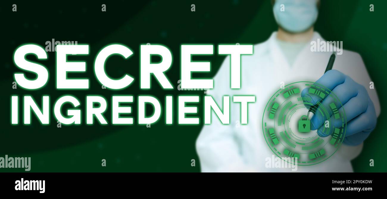 Conceptual display Secret Ingredient, Internet Concept special ...