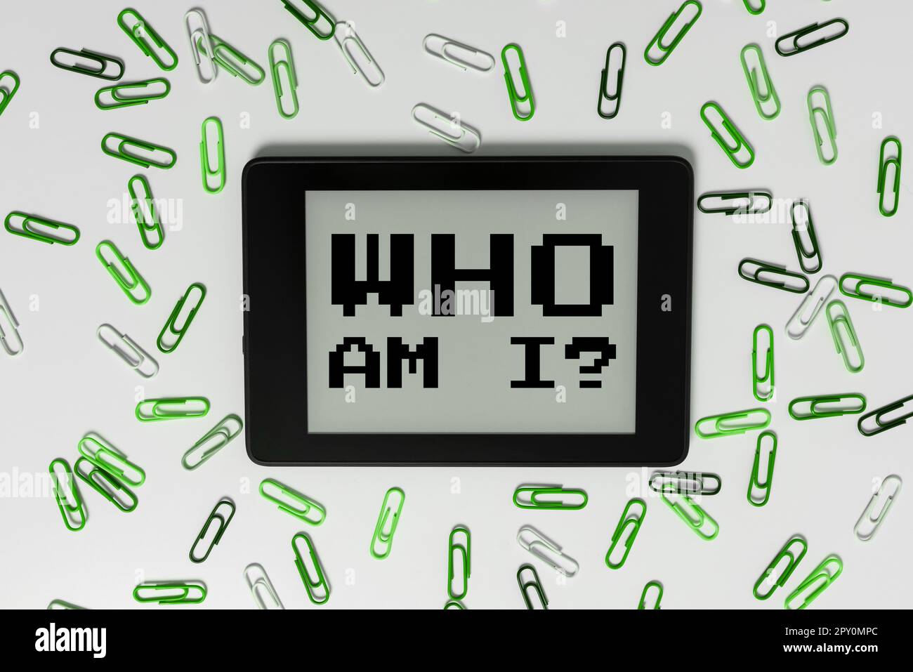 Inspiration showing sign Who Am I, Business showcase when being asked ...
