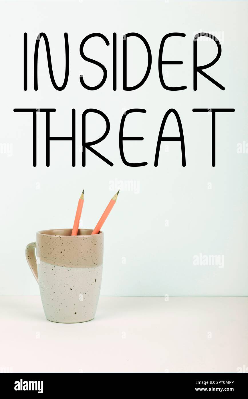 Conceptual display Insider Threat, Word Written on security threat that ... Conceptual display Insider Threat, Word Written on security threat that ...