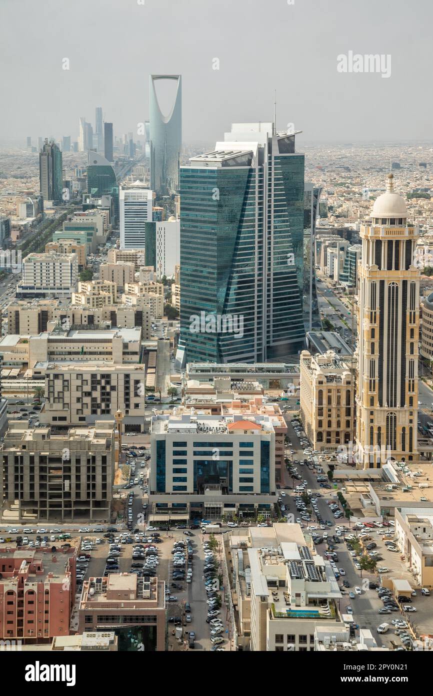 Aerial panorama of downtown of Riyadh city, Al Riyadh, Saudi Arabia Stock Photo - Alamy
