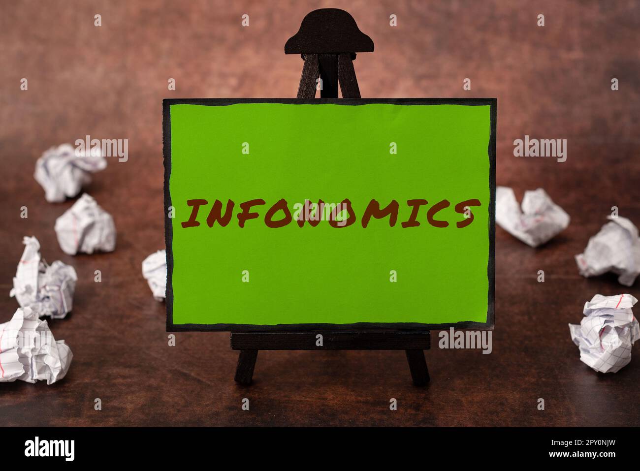 Writing displaying text Infonomics, Business overview visual image used ...