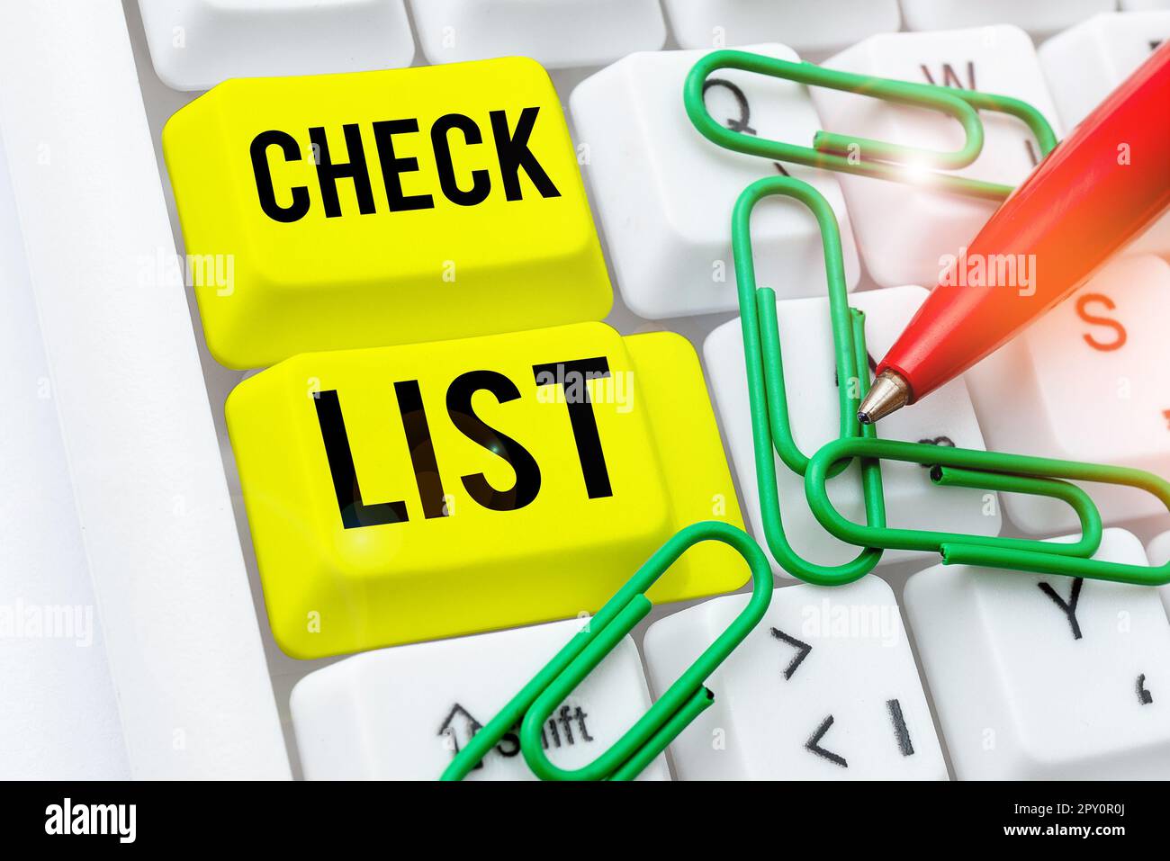 Text sign showing Check List, Concept meaning Items required Things to ...