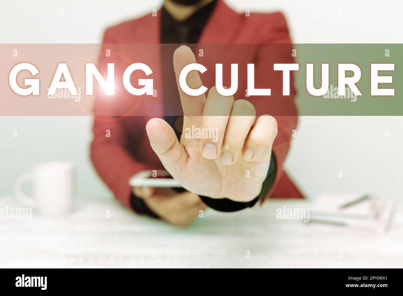 Conceptual display Gang Culture, Business idea particular organization ...