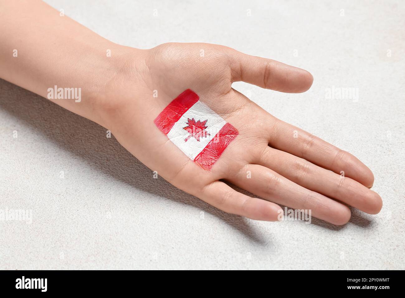 Canada hand drawn flag maple hi-res stock photography and images - Alamy