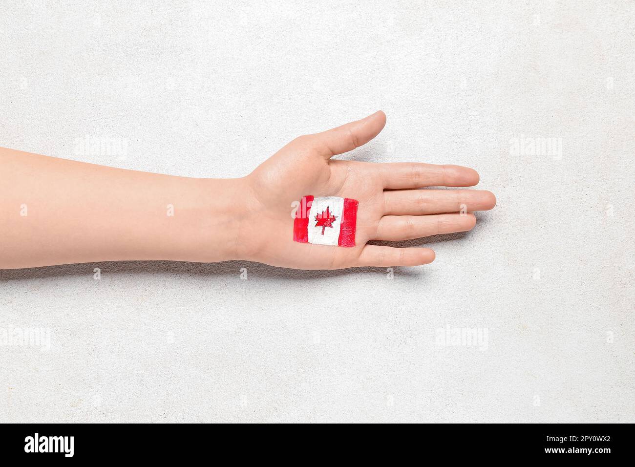 Canada hand drawn flag maple hi-res stock photography and images - Alamy
