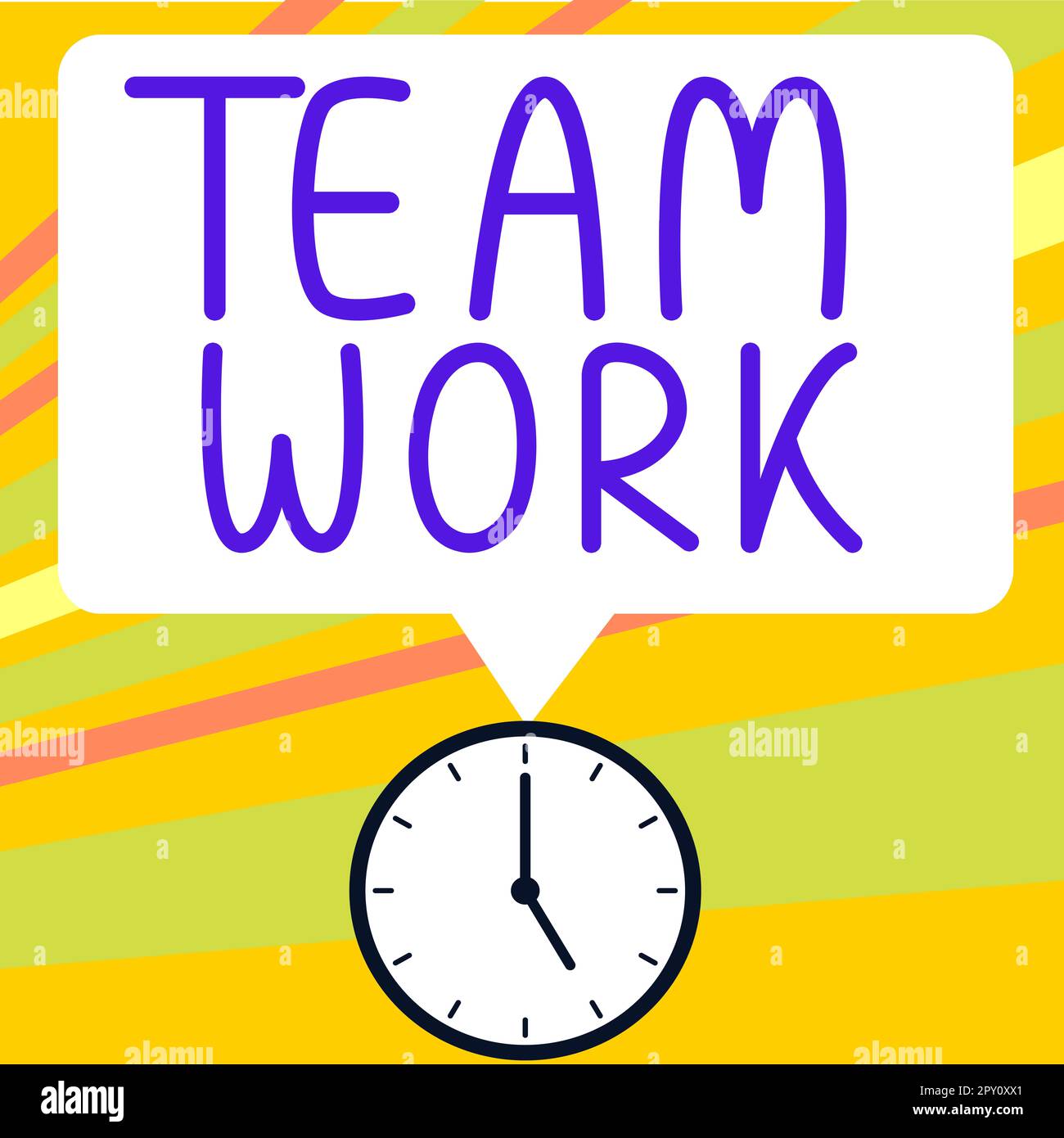 Text sign showing Team Work, Business overview Combined action of a ...