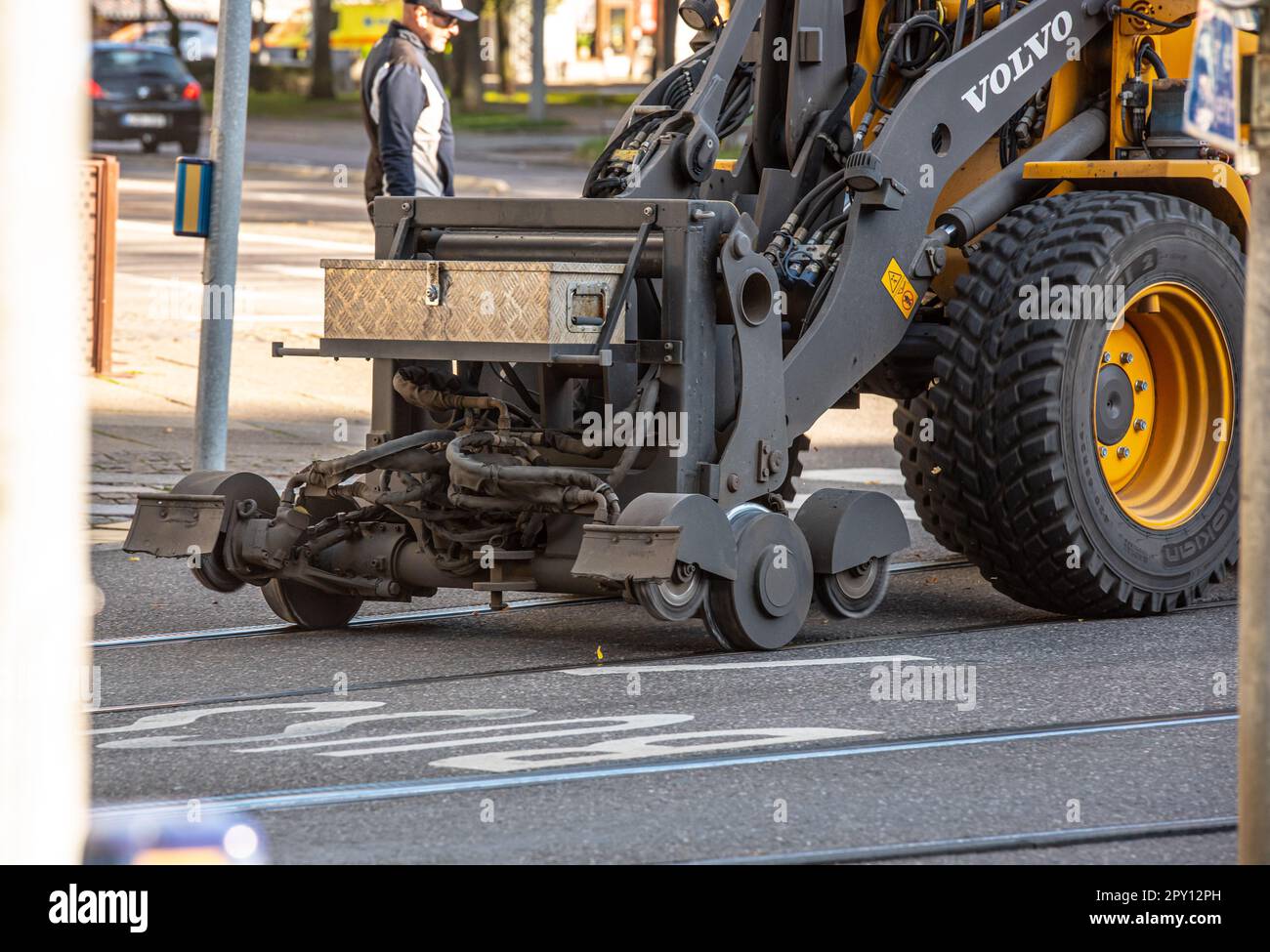 Railroad car loader hi-res stock photography and images - Alamy