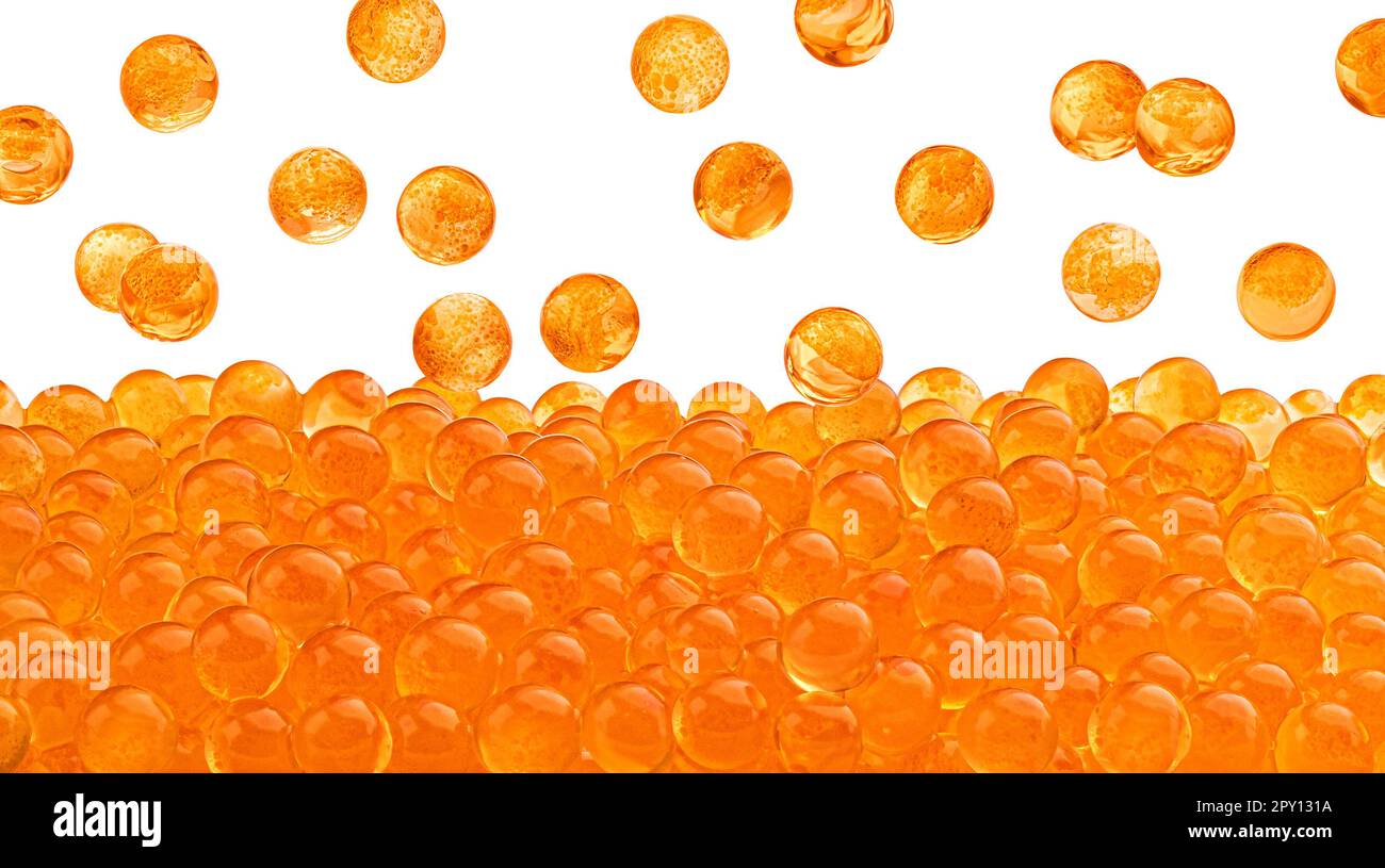 Red caviar pattern, luxury seafood texture Stock Photo - Alamy