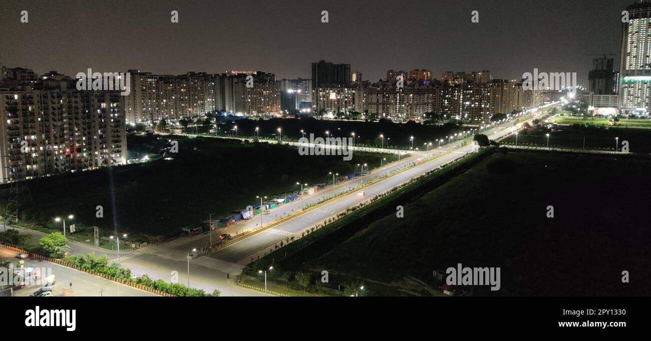 A Landscape view at Night in India Stock Photo - Alamy