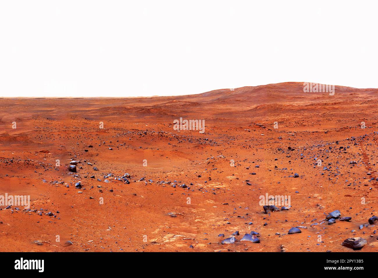 The surface of the planet Mars. Elements of this image furnished NASA ...