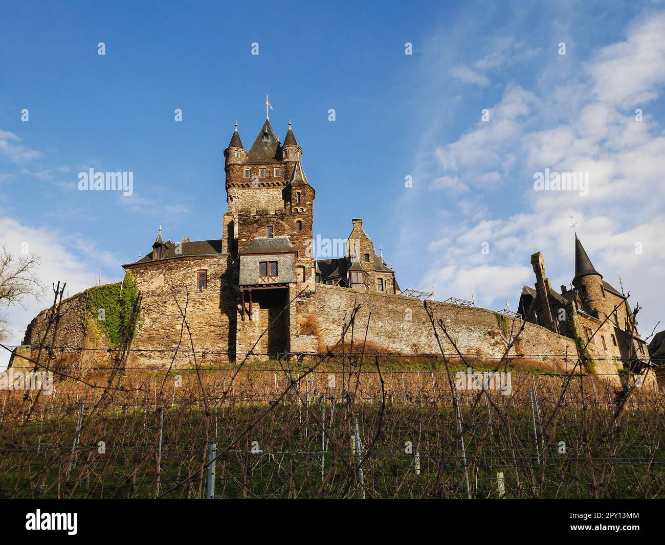 Reichsburg castle in Cochem, Germany Stock Photo - Alamy
