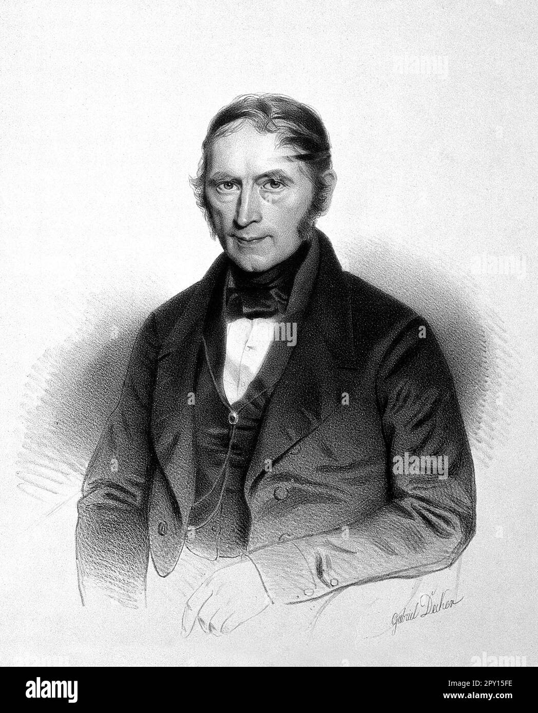 Carl Fuchs, vintage lithograph by Gabriel Decker 1800s Stock Photo - Alamy