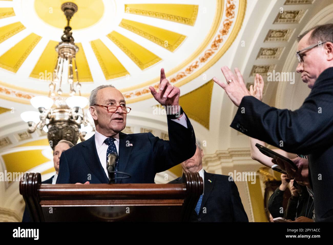 WASHINGTON - MAY 2: Senate Majority Leader Chuck Schumer, D-N.Y ...