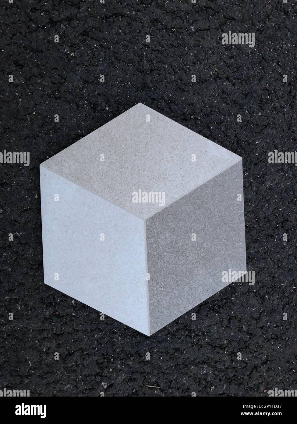 hexagon tiles on black ceramics cube, rhombus Stock Photo - Alamy