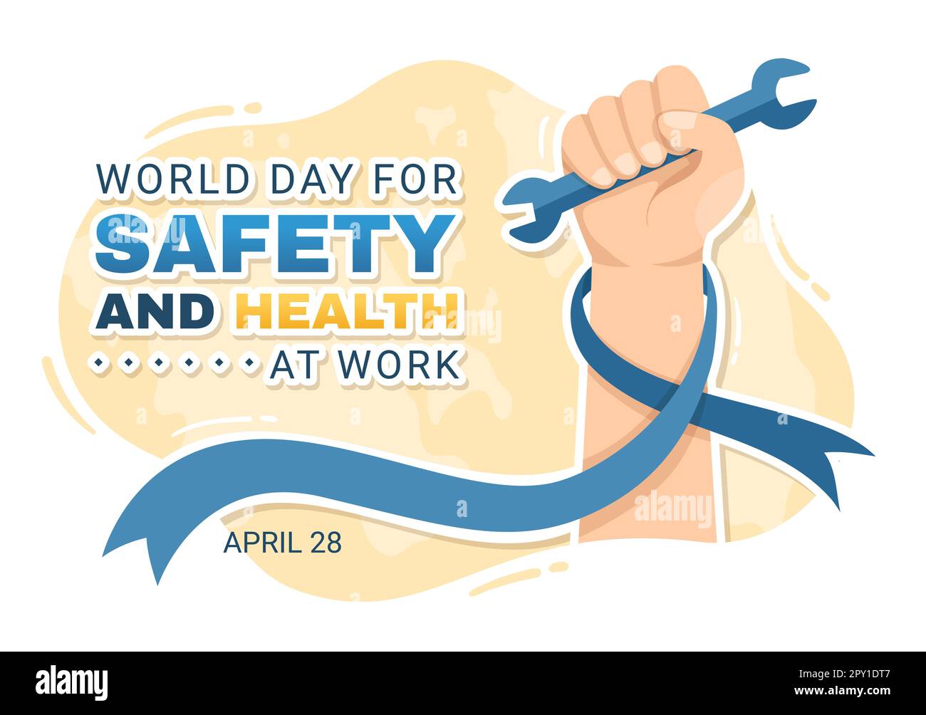 World Day Of Safety and Health at Work on April 28 Illustration with ...