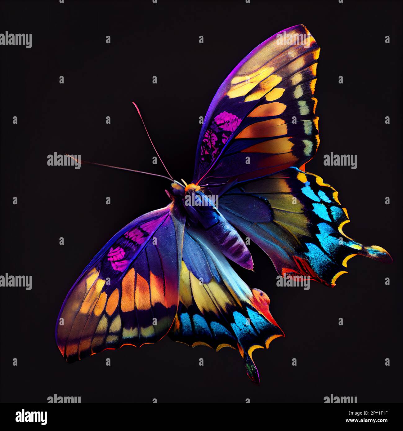 Realistic butterfly hi-res stock photography and images - Alamy