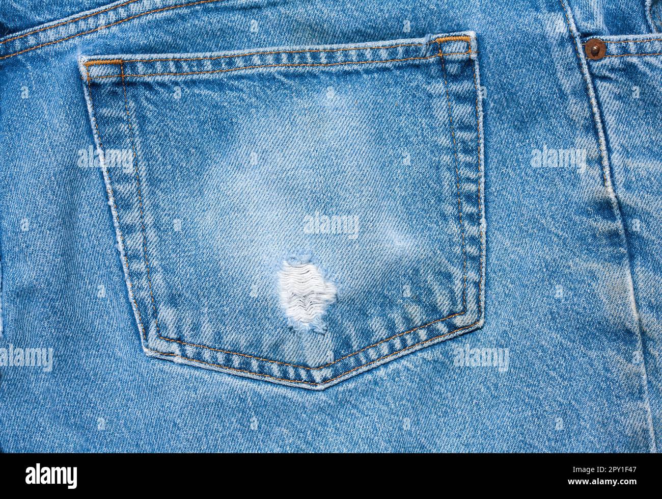 Old Worn Jeans Stock Photo - Alamy