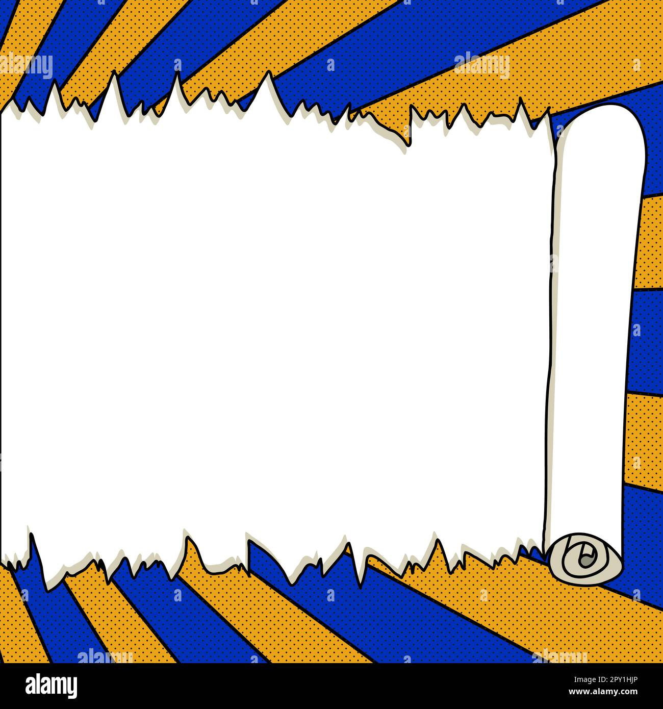 Comic Blank Speech Bubble Copy Space. Empty Template Explosion ...