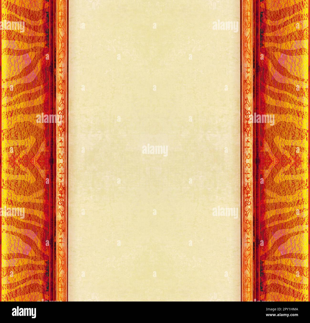 Grunge background - african traditional pattern with hieroglyphs and ...
