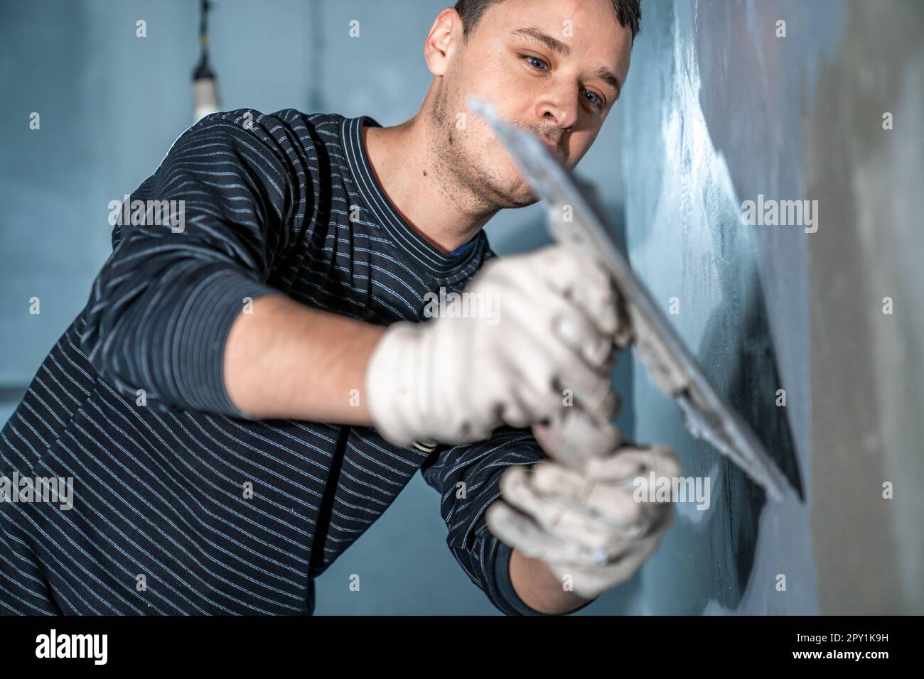 application to the wall of water protection Stock Photo - Alamy