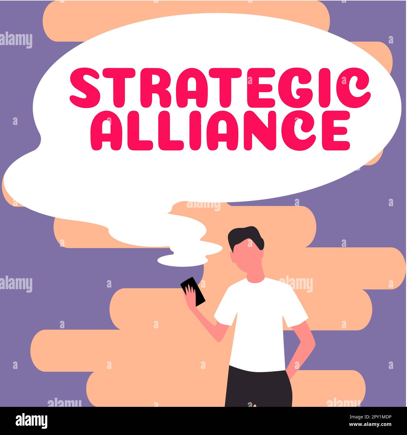 Text showing inspiration Strategic Alliance, Concept meaning a bond ...