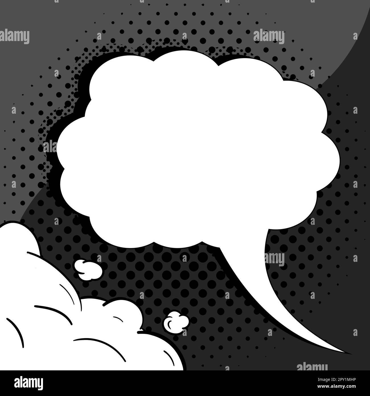 Speech Bubble With Copy Space Over Background. Template Framework For ...