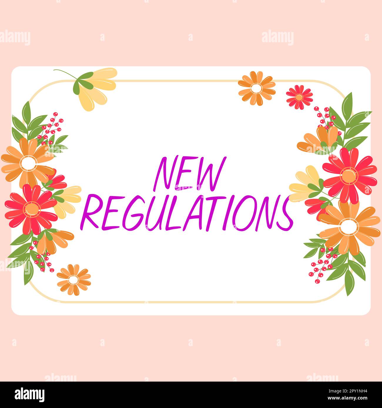 Hand writing sign New Regulations, Word for Regulation controlling the ...
