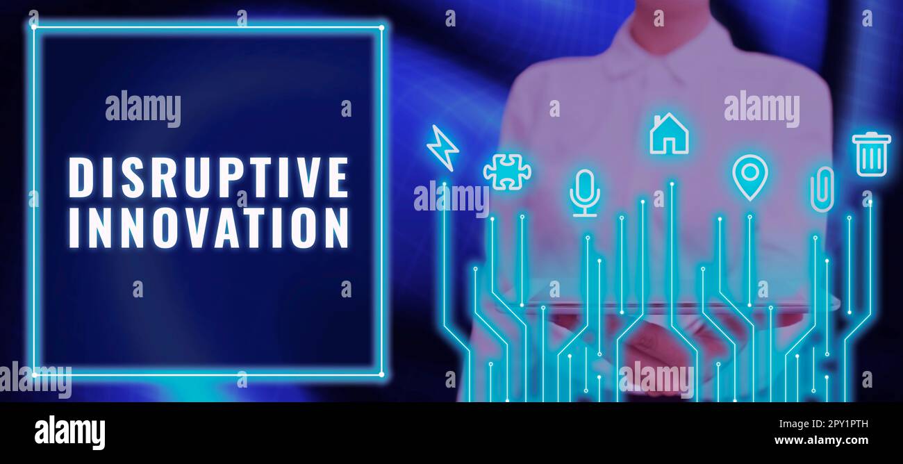 Handwriting text Disruptive Innovation, Conceptual photo Transformation ...