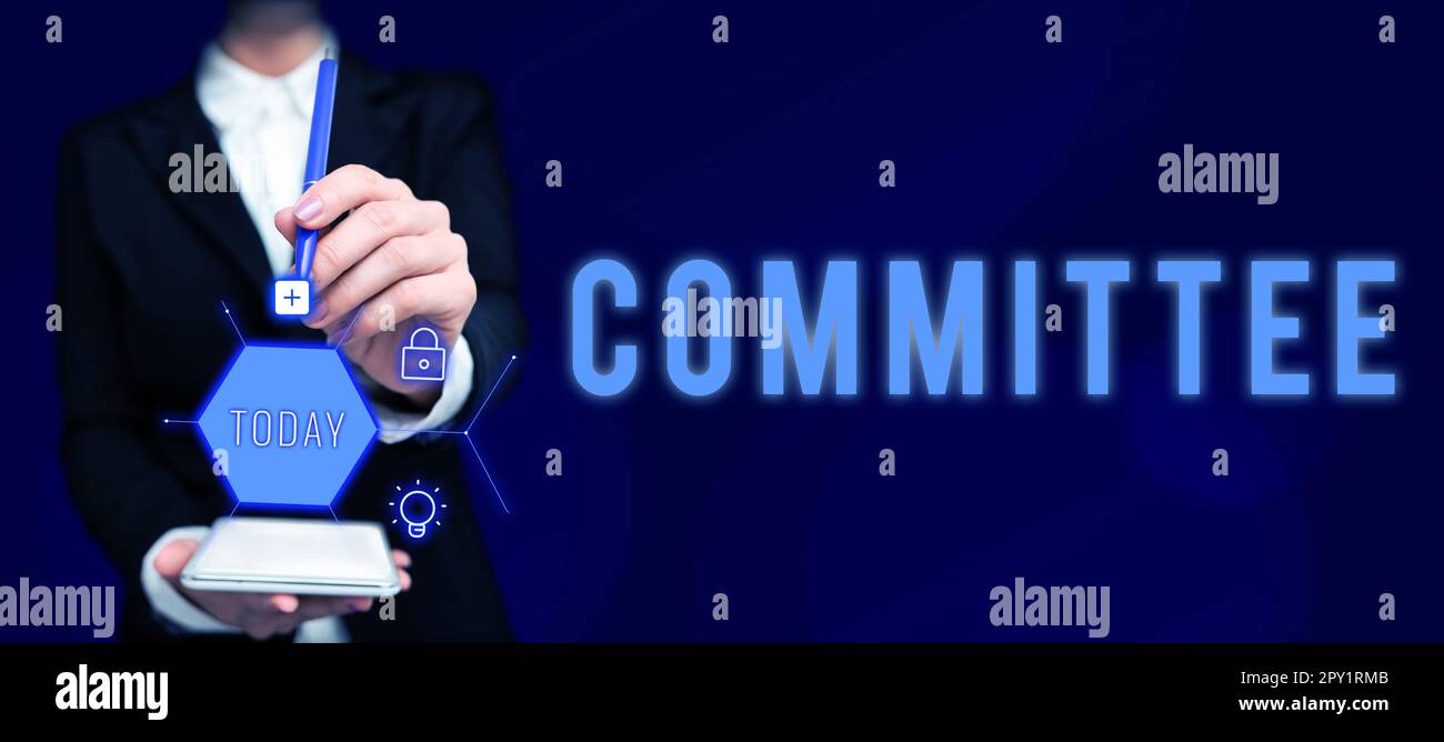 Text showing inspiration Committee, Concept meaning Group of people ...