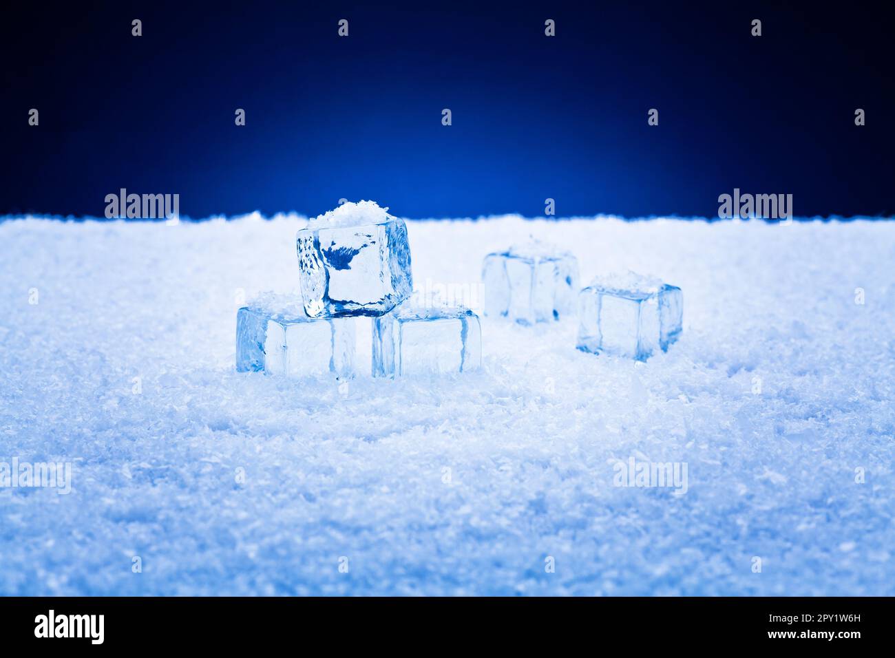 ice cubes of fresh snow Stock Photo - Alamy