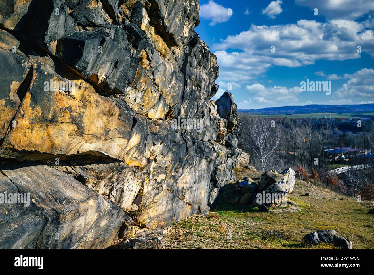 A photo of Devil's Wall in Germany Stock Photo - Alamy