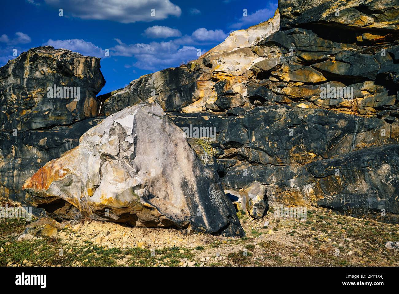 A photo of Devil's Wall in Germany Stock Photo - Alamy