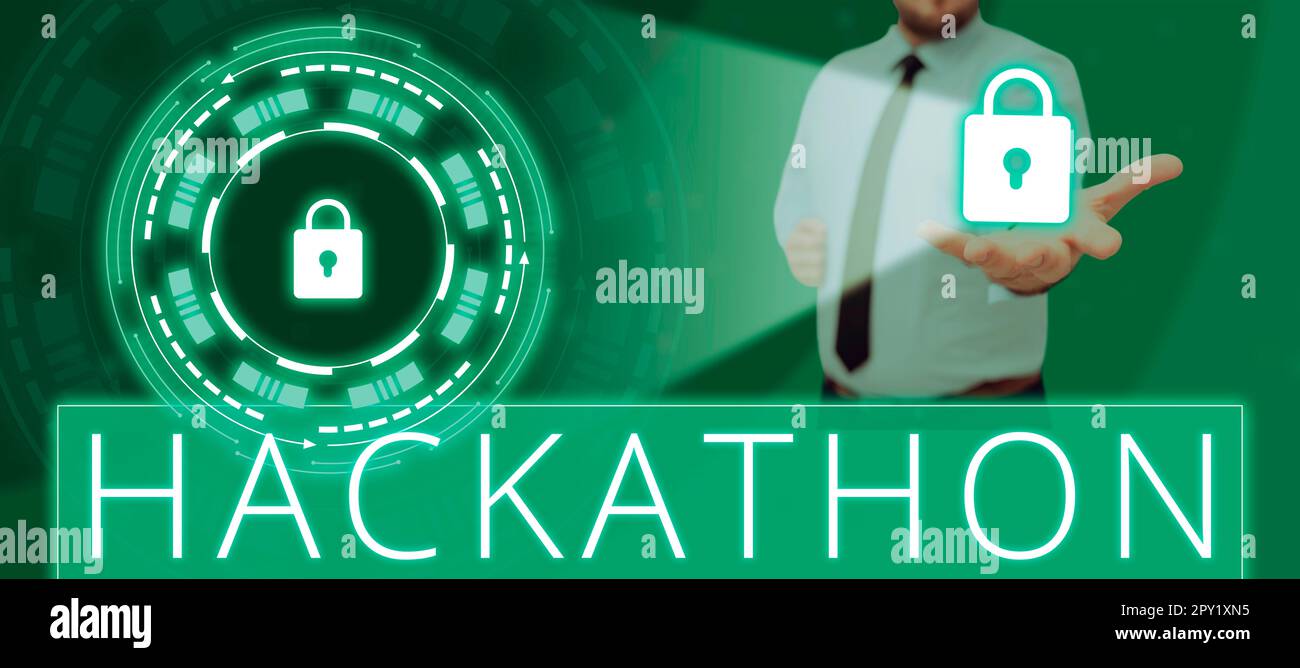 Conceptual display Hackathon, Business concept event where large number ... Conceptual display Hackathon, Business concept event where large number ...