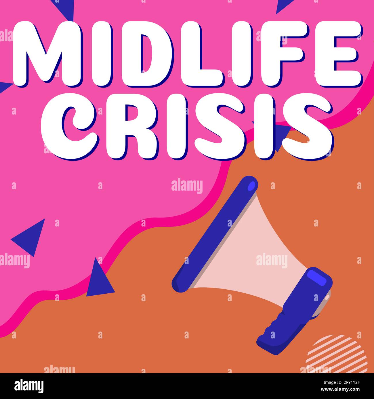 Conceptual display Midlife Crisis, Business overview Software ...