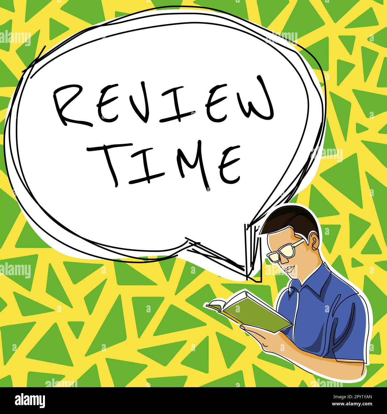 Inspiration showing sign Review Time, Word for situation or system its ...