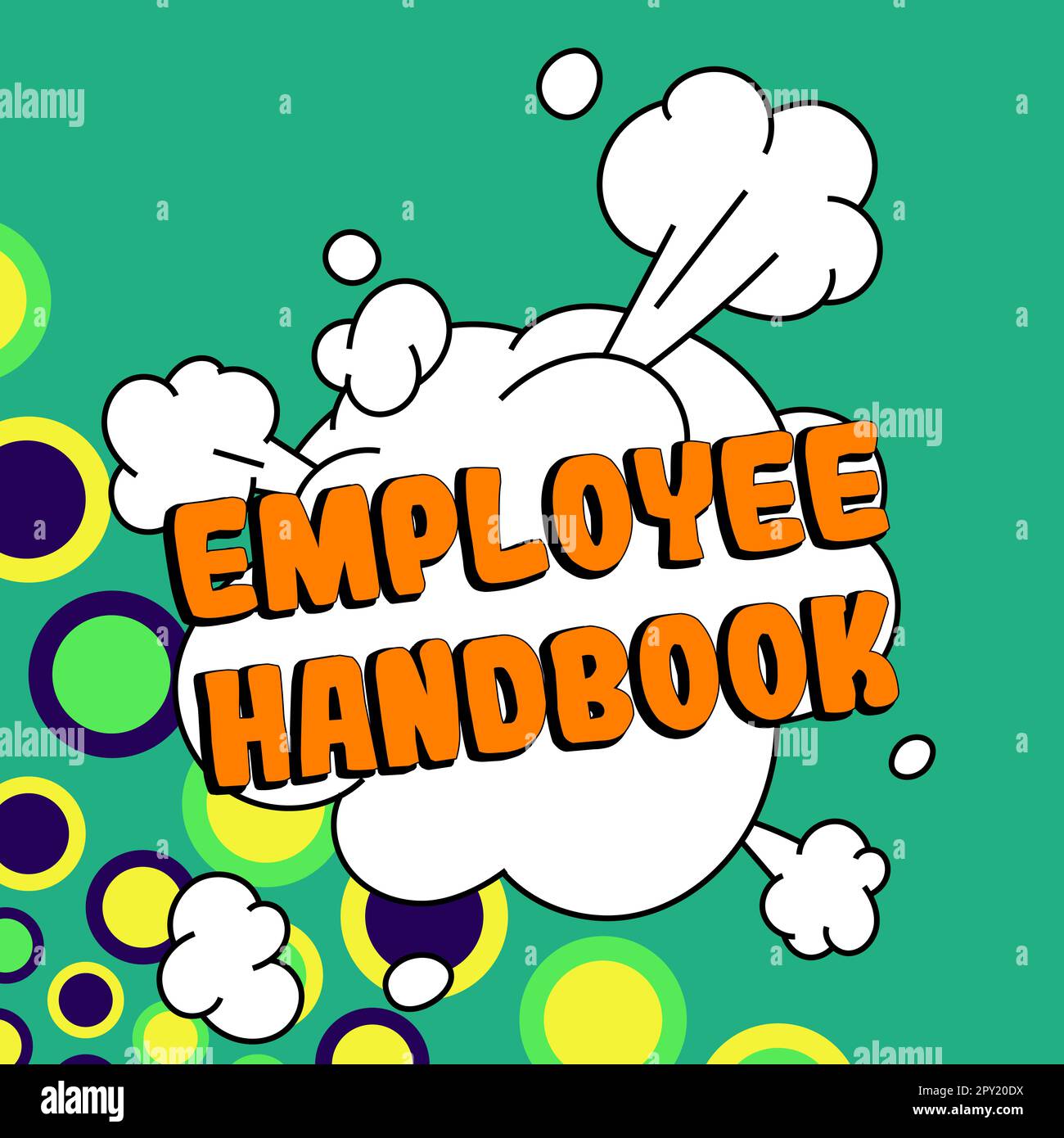 Sign Displaying Employee Handbook Word Written On Document That Contains An Operating