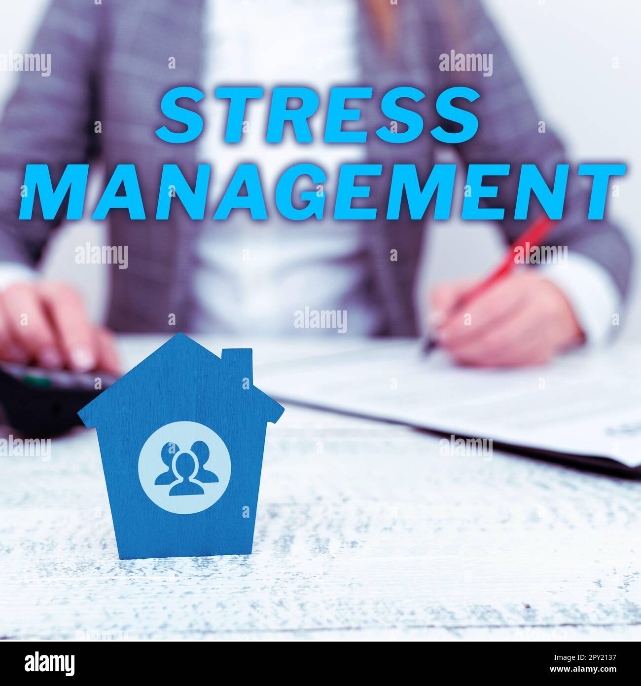 Text caption presenting Stress Management, Word Written on learning ...
