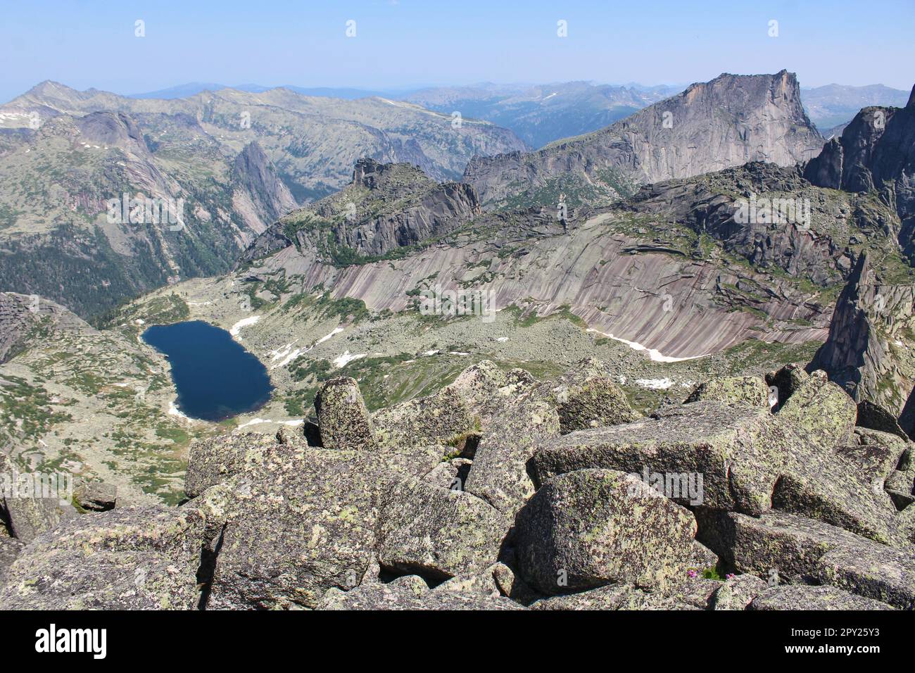 A famous place in Ergaki Natural Park, Dragon's Tooth Peak, Mountain ...