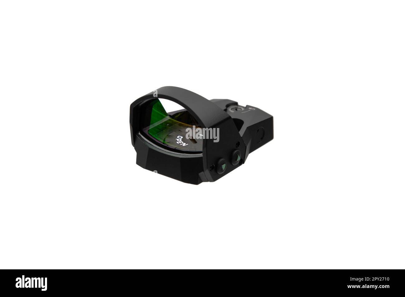 Modern optical collimator sight. Aiming device for shooting at short ...