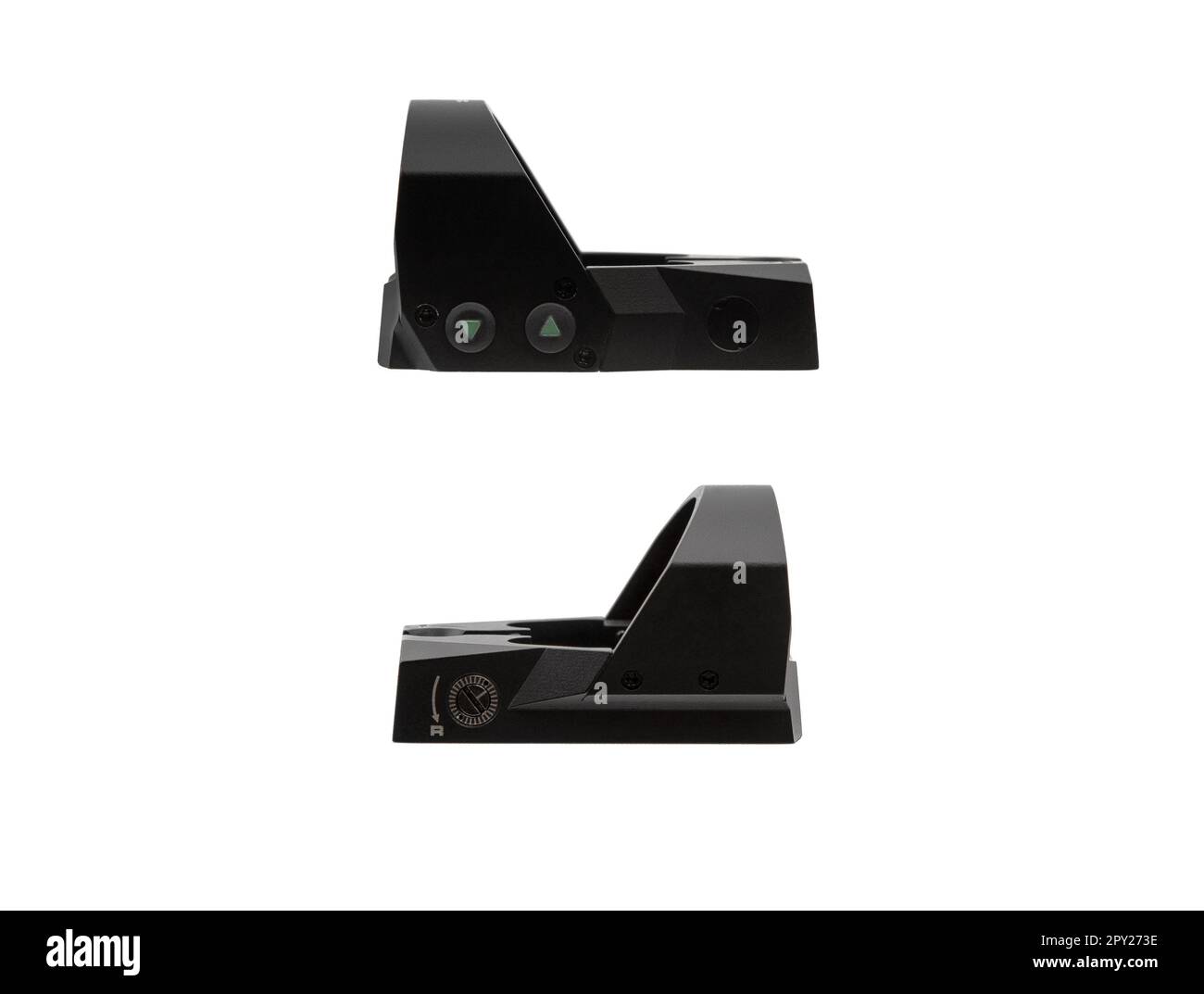 Modern optical collimator sight. Aiming device for shooting at short ...