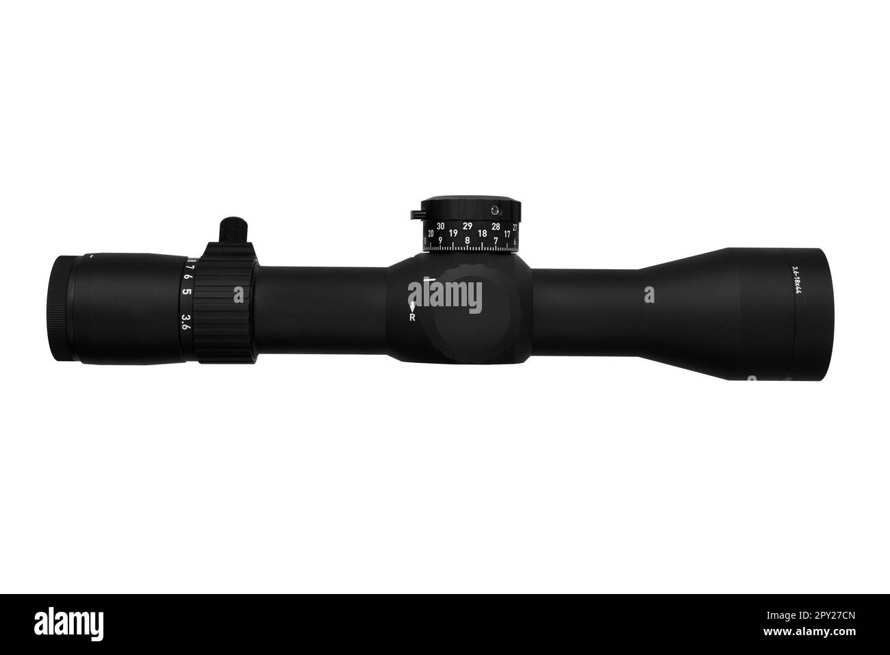 Modern sniper scope. Optical device for aiming and shooting at long ... Modern sniper scope. Optical device for aiming and shooting at long ...
