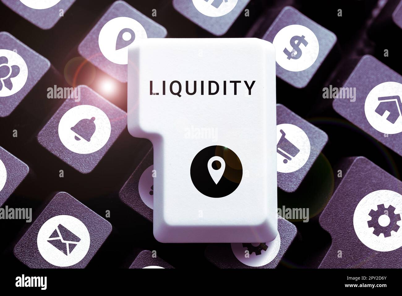 Conceptual display Liquidity, Word for Cash and Bank Balances Market ...