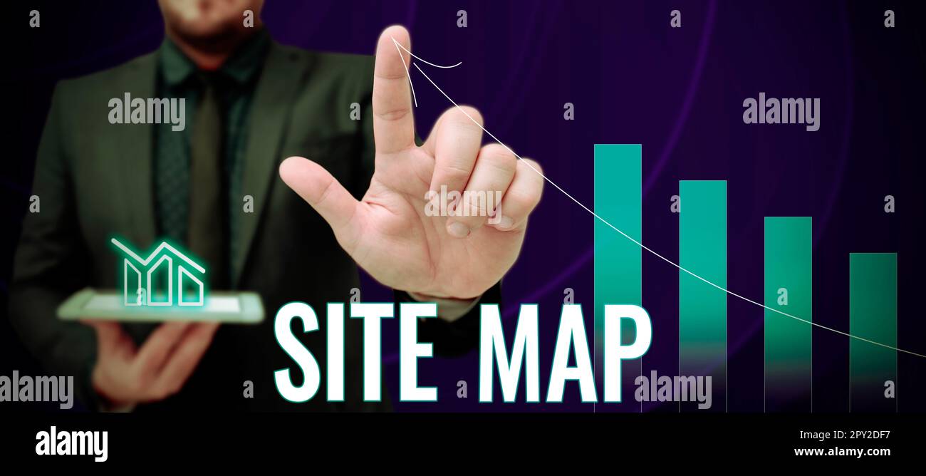 Conceptual display Site Map, Internet Concept designed to help both ...