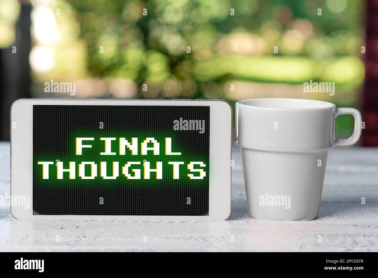 Text caption presenting Final Thoughts, Business showcase Conclusion ...