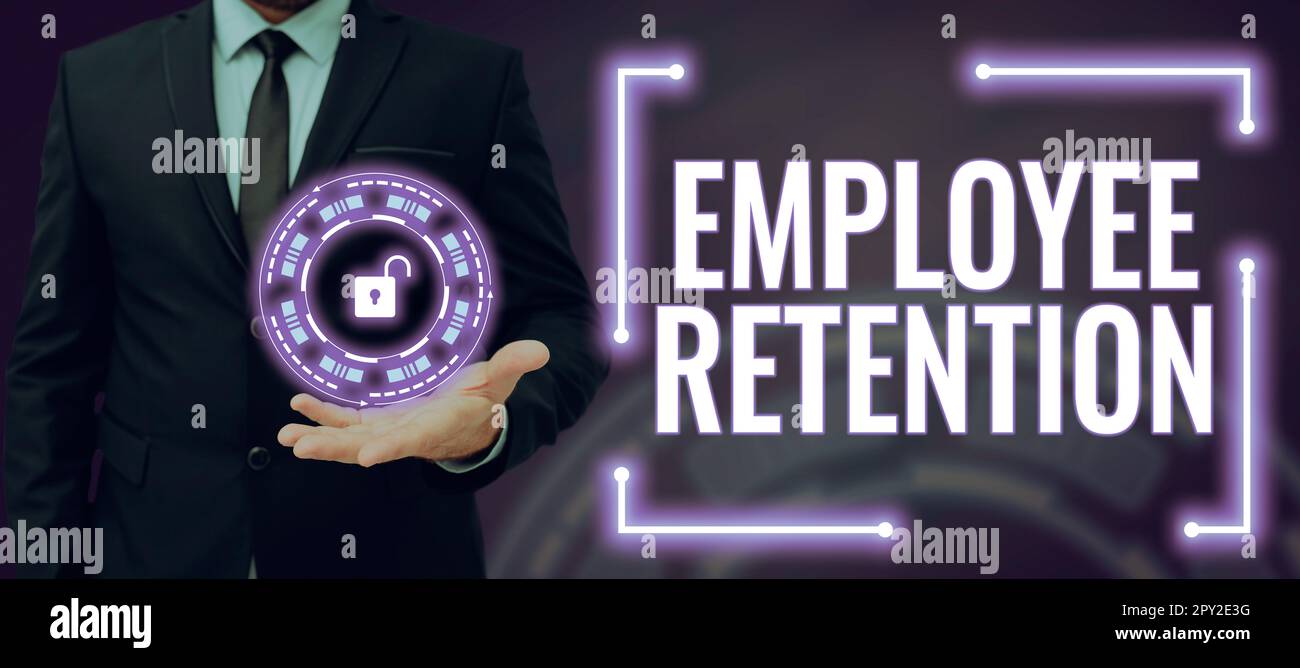Conceptual display Employee Retention, Concept meaning internal ...