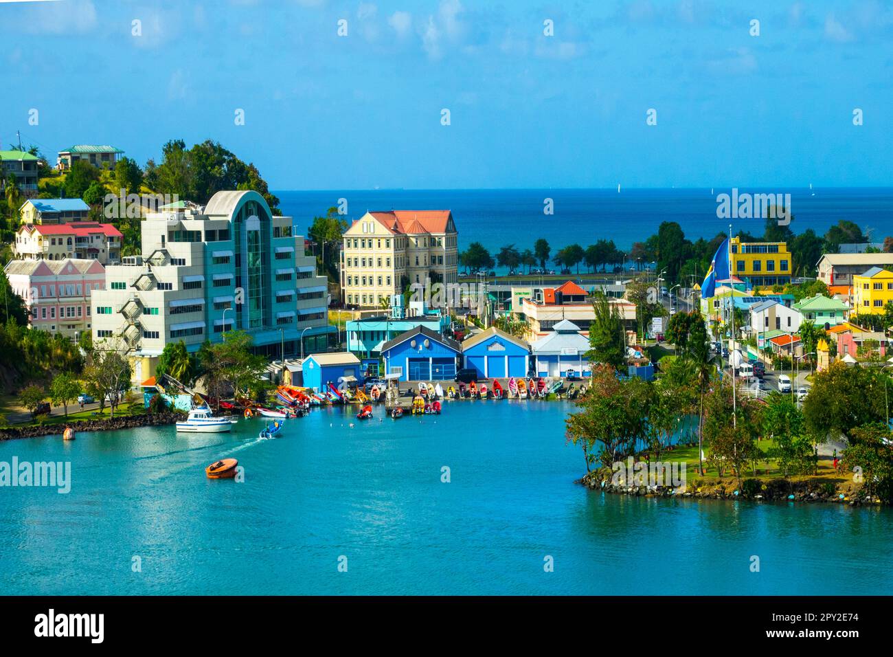 Sceneic voew on Saint Lucia (Saint Lucian Creole French: Sent Lisi ...