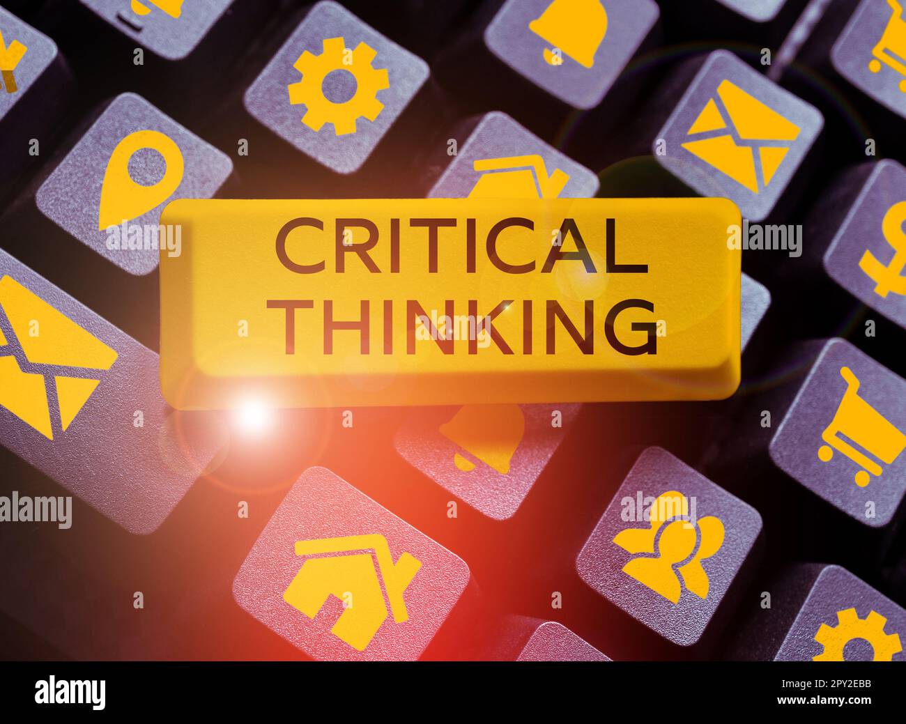 Conceptual caption Critical Thinking, Business showcase sequence of ...