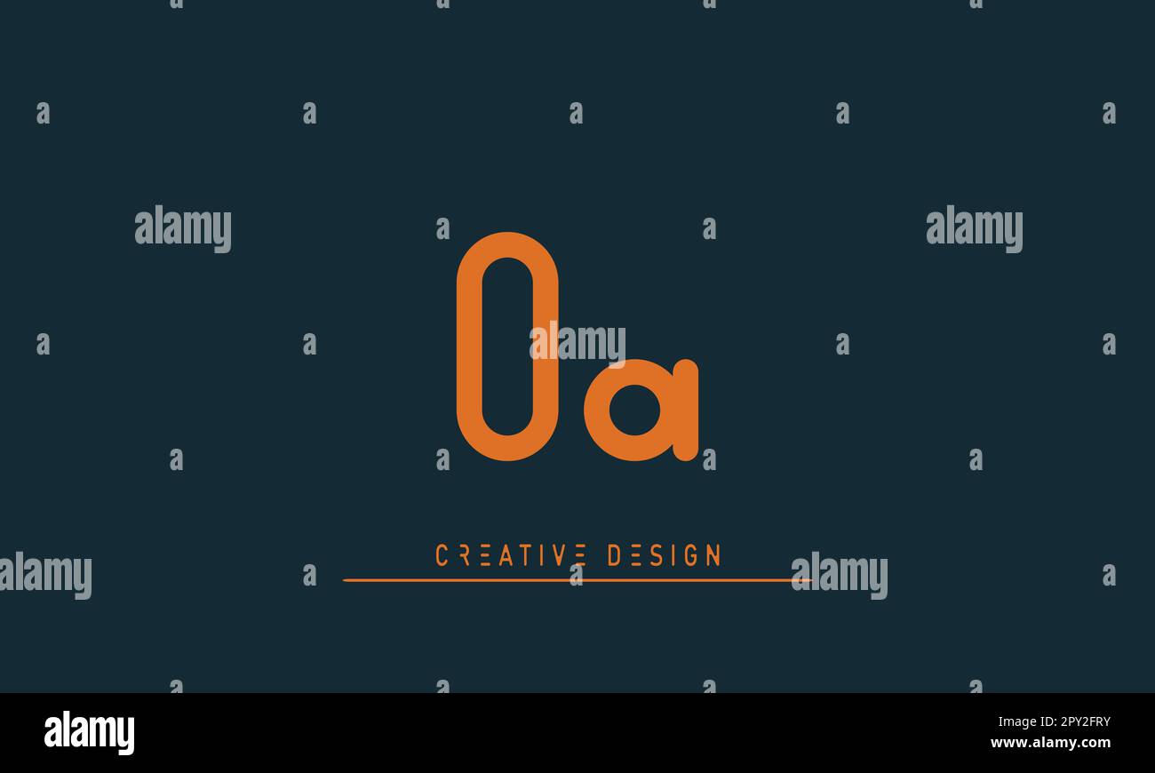 Alphabet letters Modern Creative logo OA , AO Stock Vector Image & Art ...
